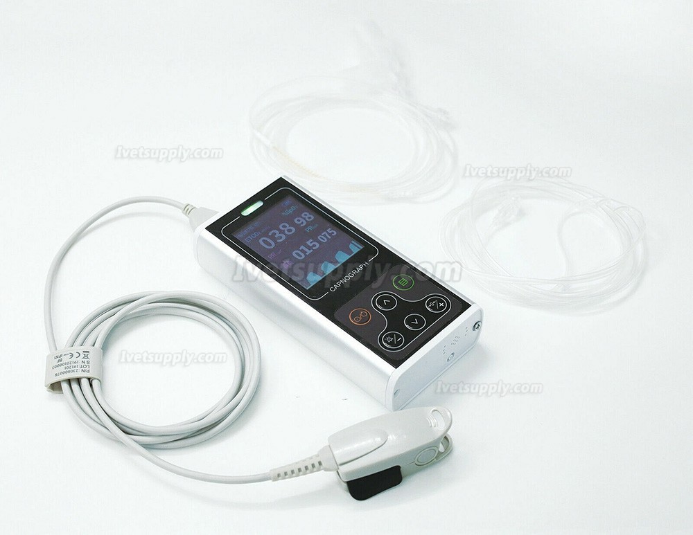 CONTEC CA10S ETCO2 Capnograph Respiration Rate End-tidal CO2 Monitor ...