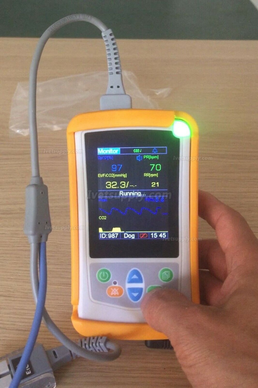 UTMD UT100VCM Handheld Veterinary ETCO2 End Tidal Co2 Monitor - SPO2 PR ...